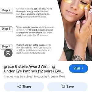 grace & stella | Makeup | Grace Stella Energizing Eye Masks Set Unisex ...